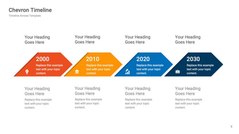 Best Arrow Timelines Diagram PowerPoint (PPT) Template for 2025 - FlySlides