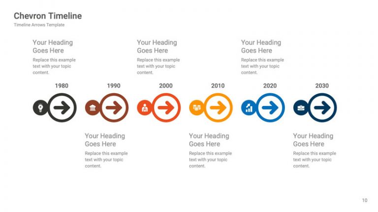 Best Arrow Timelines Diagram PowerPoint (PPT) Template for 2025 - FlySlides