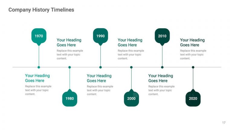Best Company History Timelines Diagram PowerPoint (PPT) Template for ...