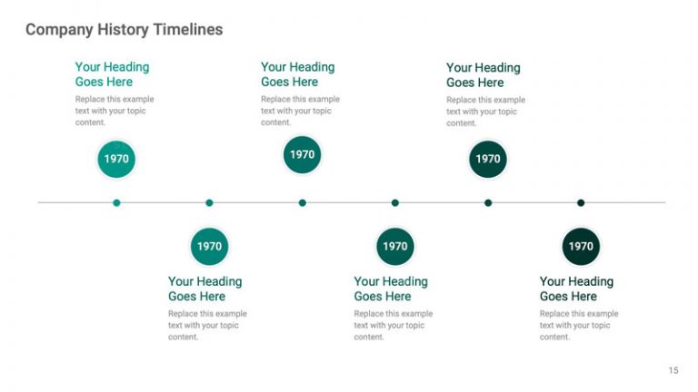 Best Company History Timelines Diagram PowerPoint (PPT) Template for ...