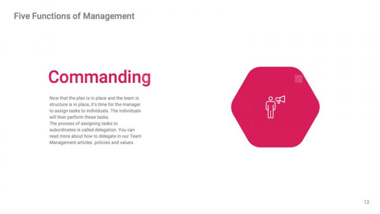 Best Five Functions of Management PowerPoint (PPT) Template for 2025 ...