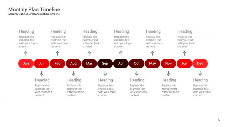 Best Monthly Plan Timelines Diagram PowerPoint (PPT) Template for 2025 ...