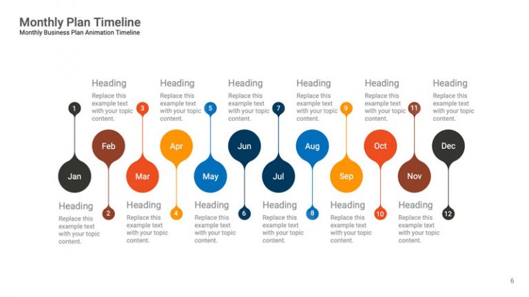 Best Monthly Plan Timelines Diagram PowerPoint (PPT) Template for 2025 ...