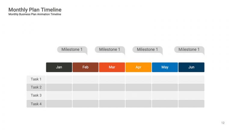 Best Monthly Plan Timelines Diagram PowerPoint (PPT) Template for 2025 ...
