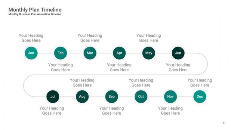 Best Monthly Plan Timelines Diagram PowerPoint (PPT) Template for 2025 ...