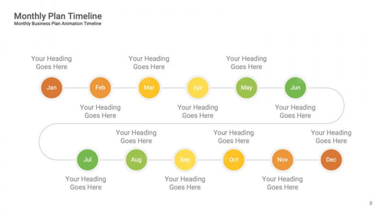Best Monthly Plan Timelines Diagram PowerPoint (PPT) Template for 2024 ...