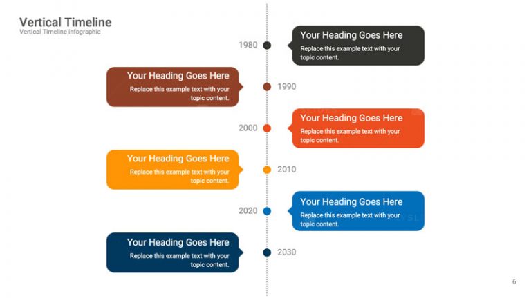 Best Vertical Timelines Diagram PowerPoint (PPT) Template for 2025 ...