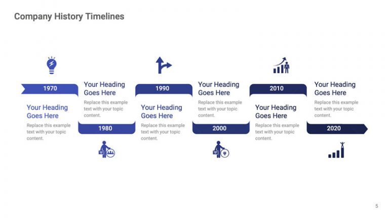 Best Company History Timelines Diagram PowerPoint (PPT) Template for ...