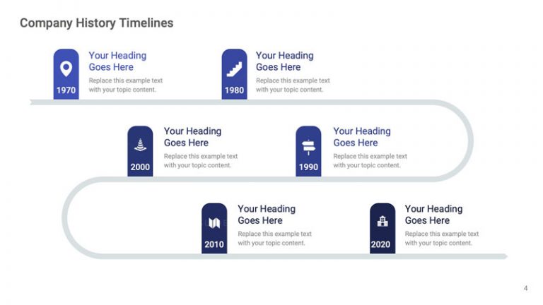 Best Company History Timelines Diagram PowerPoint (PPT) Template for ...