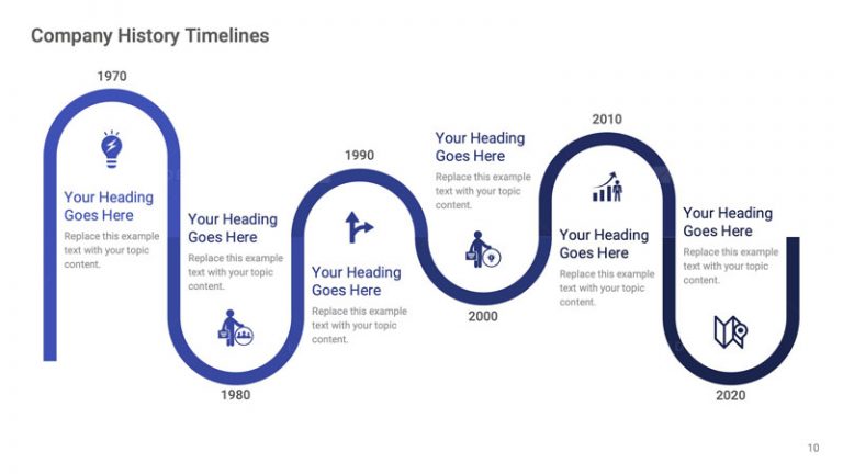 Best Company History Timelines Diagram PowerPoint (PPT) Template for ...