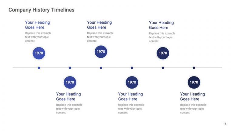 Best Company History Timelines Diagram PowerPoint (PPT) Template for ...