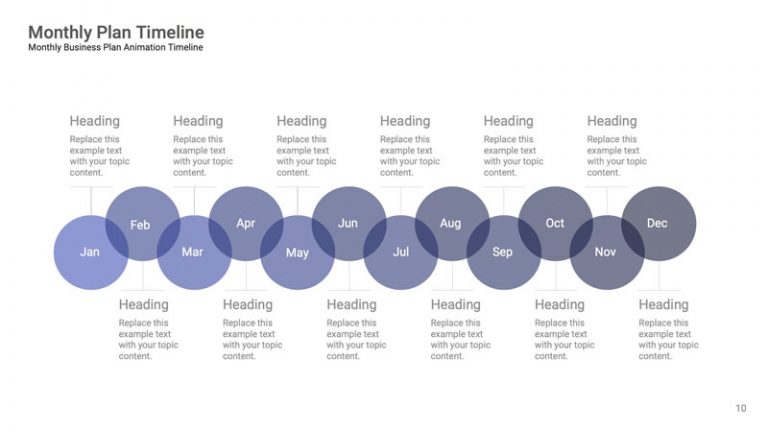 Best Monthly Plan Timelines Diagram PowerPoint (PPT) Template for 2025 ...