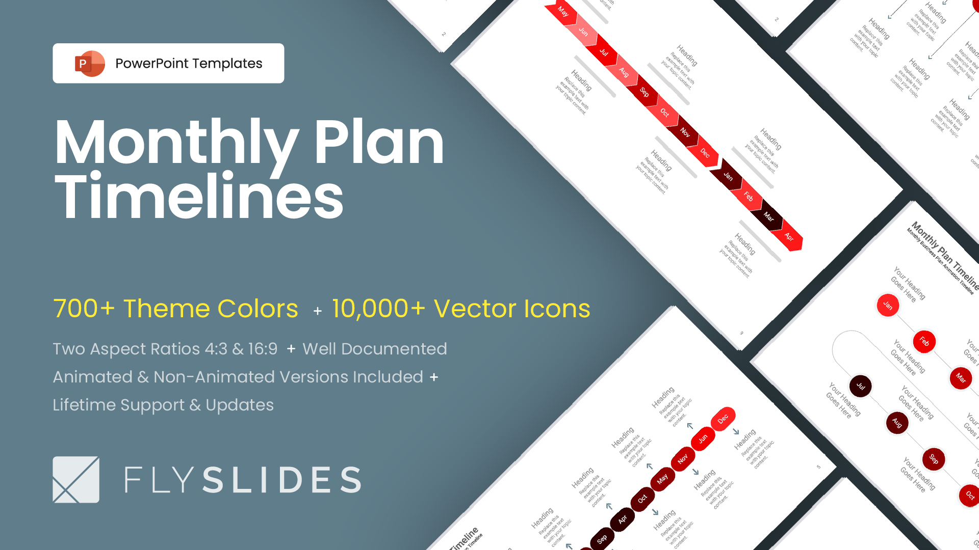 Monthly Plan Timelines Diagram PowerPoint PPT Template Lupon gov ph