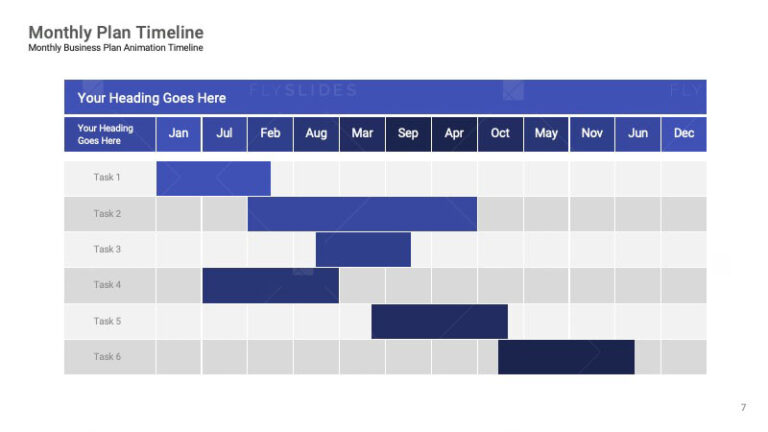 Best Monthly Plan Timelines Diagram Google Slides Template (Theme) for ...