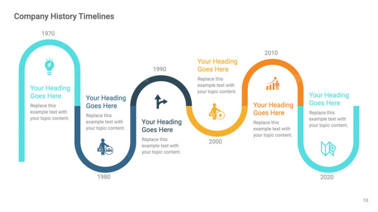 Best Company History Timelines Diagram Keynote Template for 2025 ...