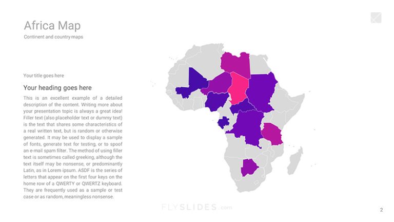 Best Africa Continent and Country Maps Google Slides Template(Theme ...