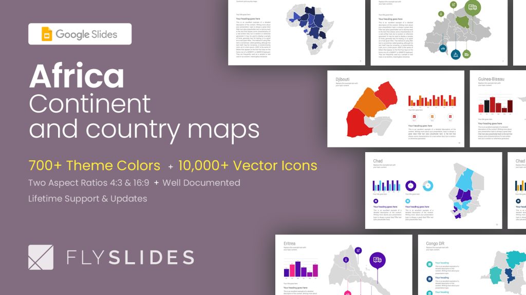 Best Africa Continent and Country Maps Google Slides Template(Theme ...