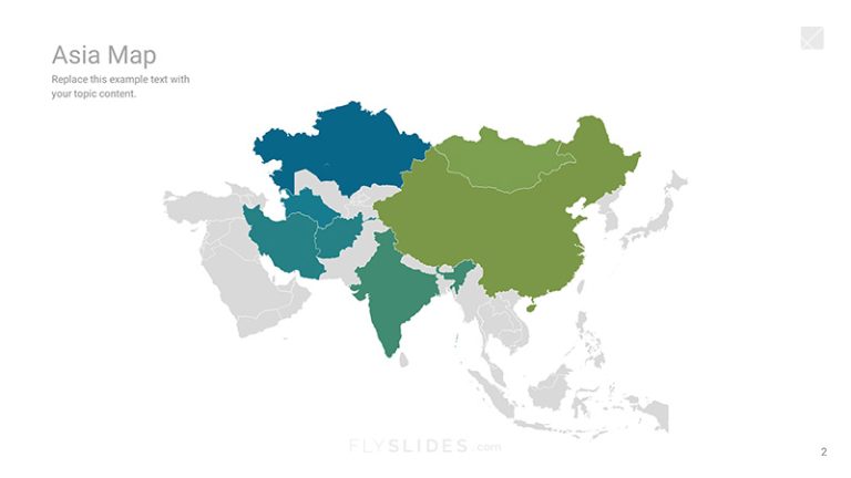 Best Asia Continent and Country Maps Keynote Template for 2025 - FlySlides