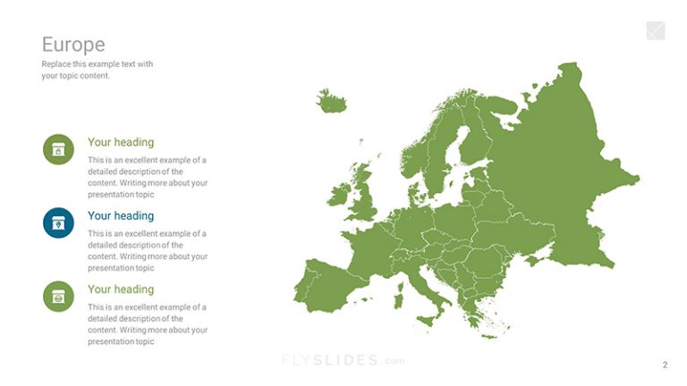 Best Europe Continent and Country Maps PowerPoint (PPT) Template for ...