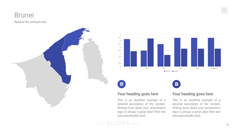 Best Asia Continent and Country Maps Google Slides Template (Theme) for ...