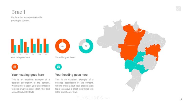 Best South America Continent and Country Maps PowerPoint (PPT) Template ...